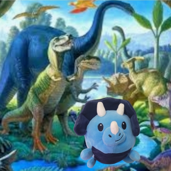 Fiesta | Toys | Lil Huggy Trinity The Triceratops Plush Stuff Animal ...